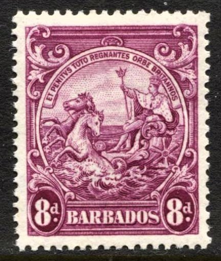 Stamp Station Perth Barbados 199a Seal Of Colony Issue Mvlh Caribbean Barbados General 4925