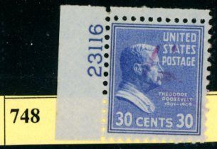 PKStamps - USA - 830 - Used - Plate Number Single #22-748 | United ...