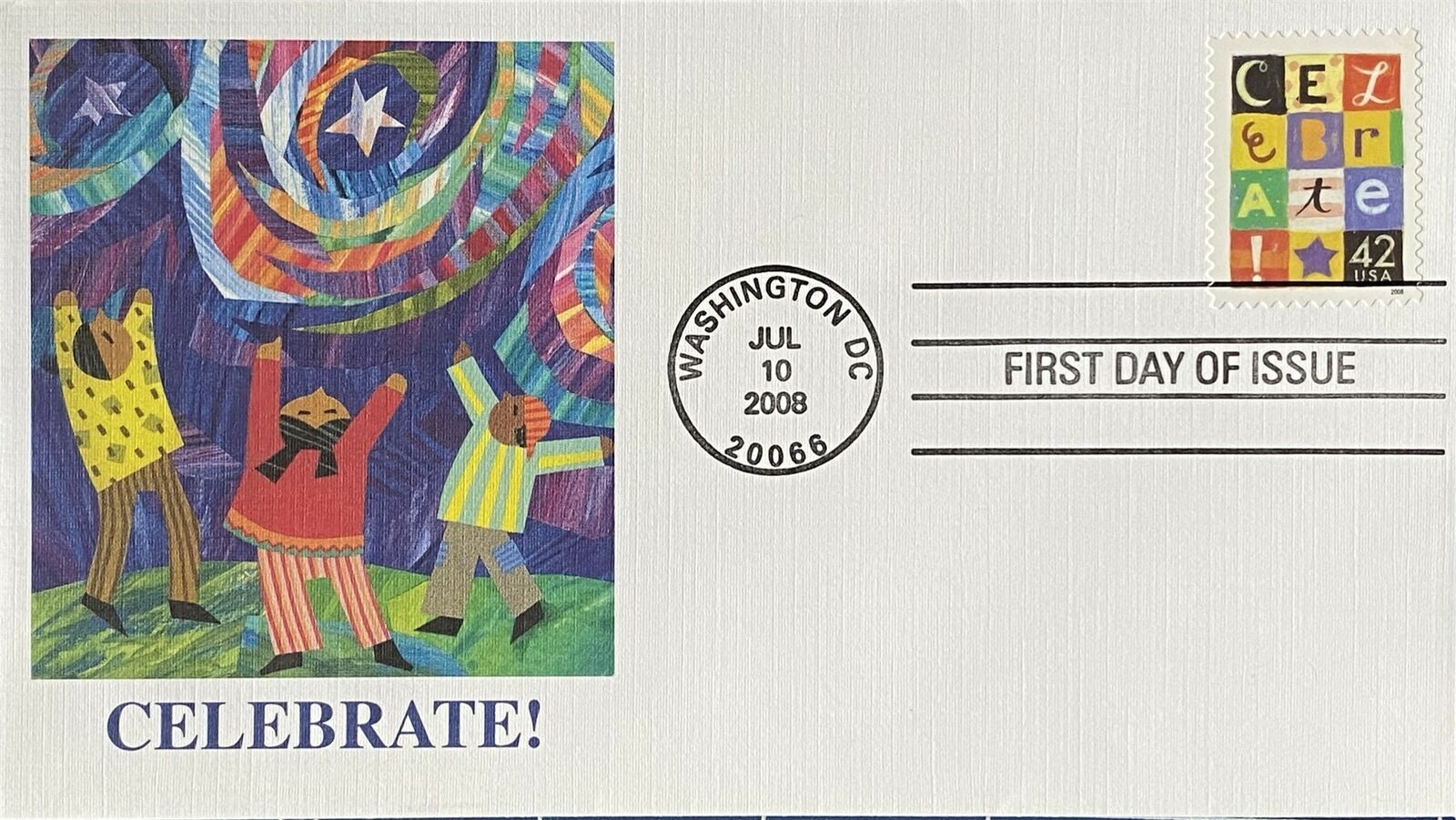 Fleetwood 4335 Celebrate July 10 Stamp to Add Good Cheer to Stamp ...
