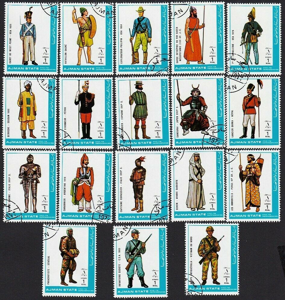 Military, Uniform History: Usa, Japan, Argentina, Italy -Stamps ...