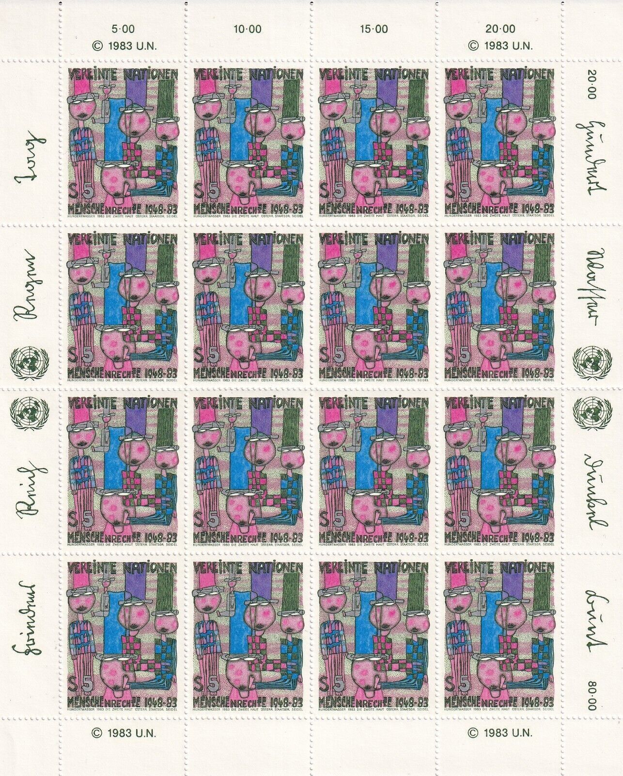 SA08b United Nations Vienna 1983 The 35th Anniversary of Human Rigths ...