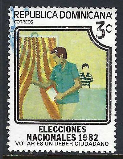 Dominican Republic 856 VFU Z5780-4 | Caribbean - Dominican Republic ...