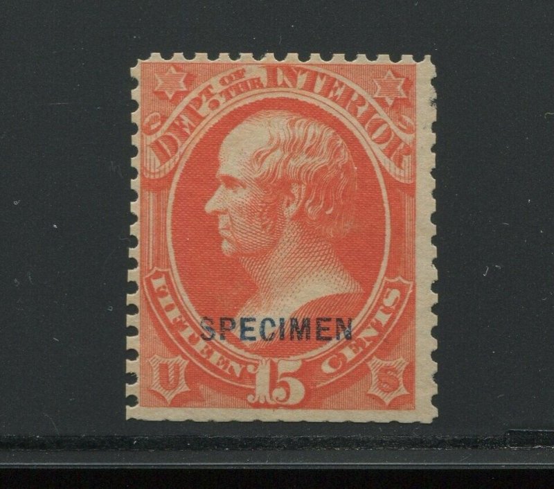O21S Interior Dept. Special Printing Specimen Official Stamp (BY 1914e ...