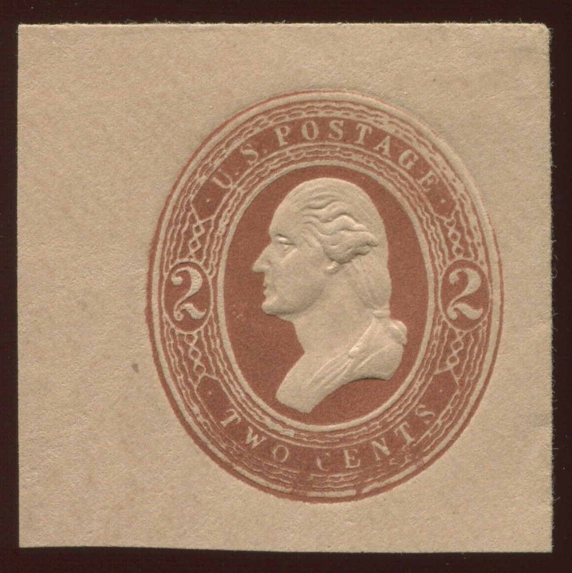 U276 Washington Round 'O' in 'TWO' Full Corner Cut Square BX147 ...