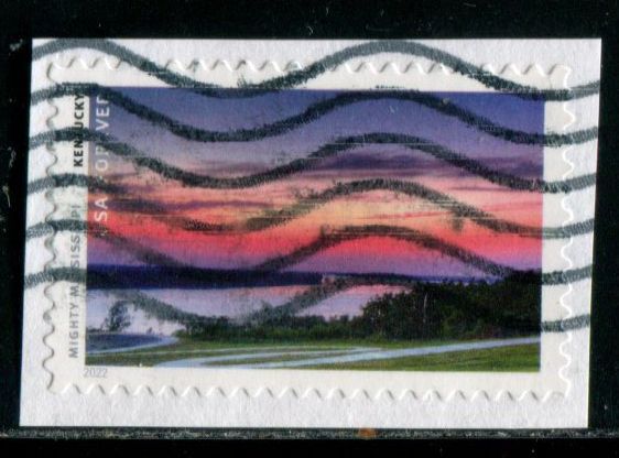 5698f US (58c) Mighty Mississippi SA, used on paper | United States ...