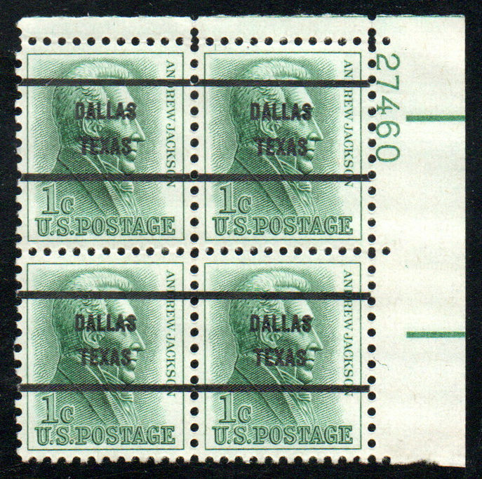 US #1208a VF/XF OG NH, Plate Block, rare pre-cancel, SELECT! | United ...