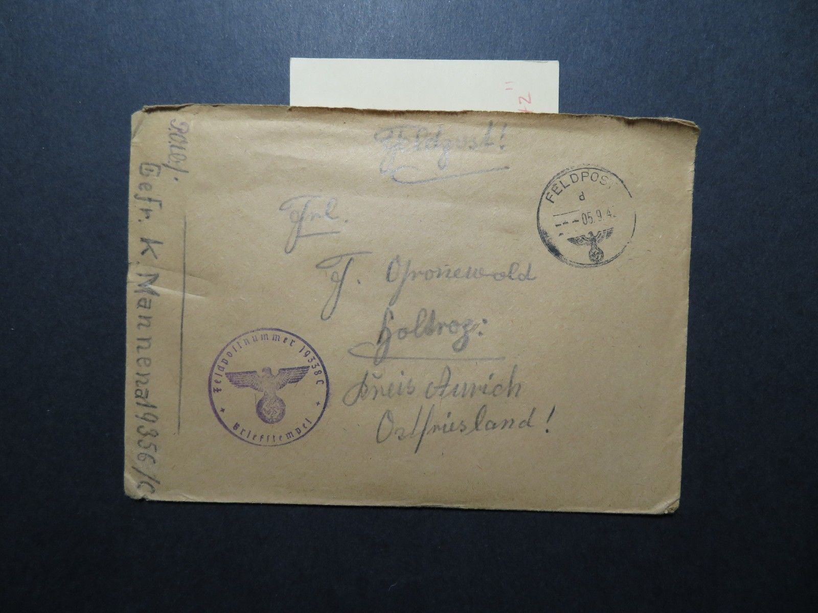 Germany 1942 Osten POW Cover w/ Camp Photo Inside - Z11345 | Europe ...
