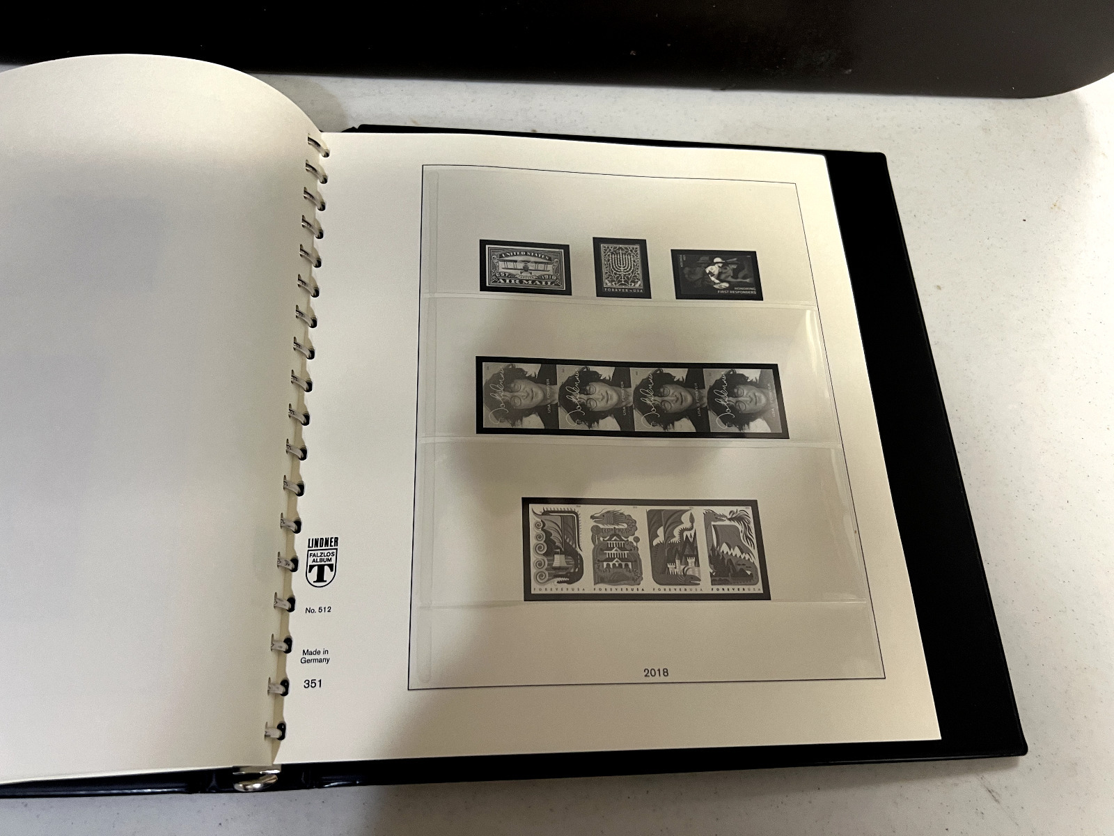 Lindner Hingless United States Stamp Album 2016-2019 With Binder ...