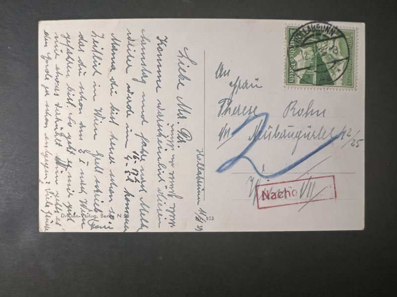 1939 Nazi Germany Postcard Cover Hollabrunn to Vienna Adolf Hitler ...