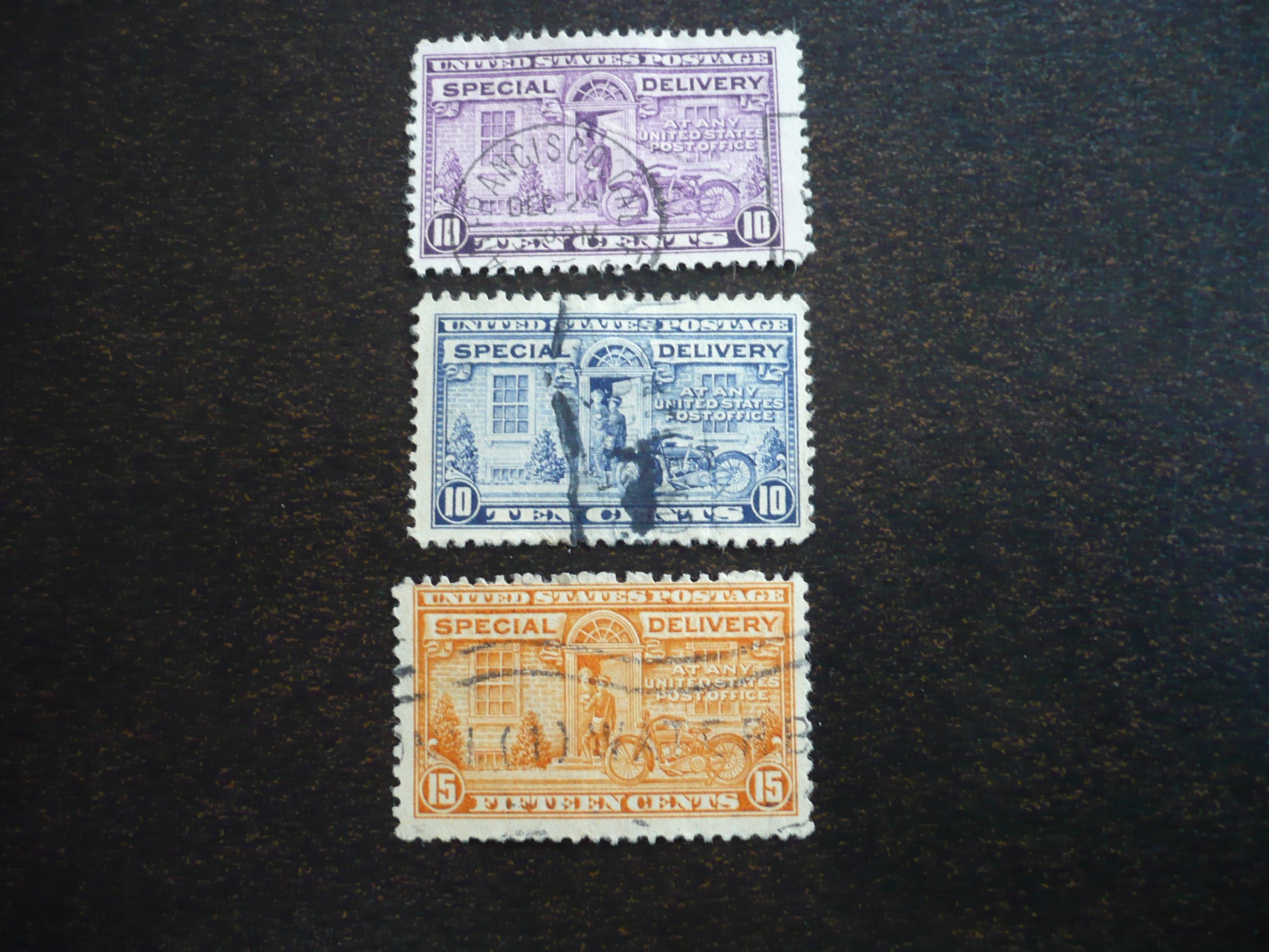 Stamps - USA - Scott# E12, E15, E16 - Used Part Set of 3 Stamps ...