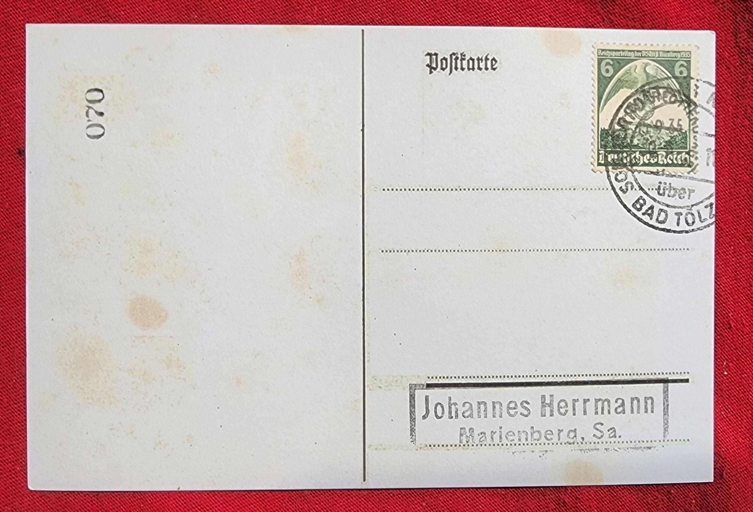 Nazi Germany Propaganda postcard Adolf Hitler speech Third Reich WWII ...