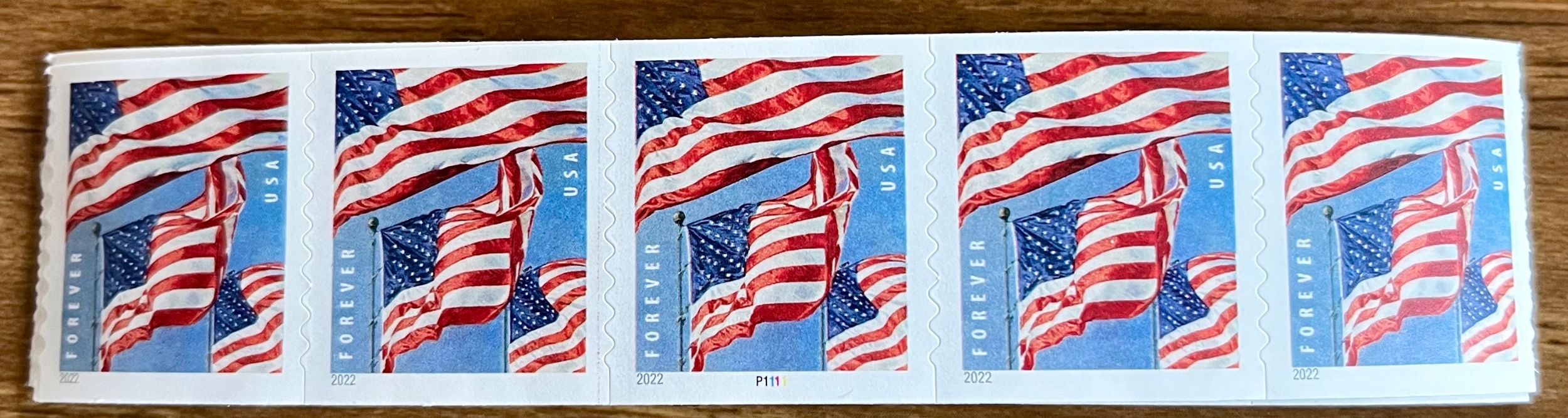 Scott #5657 - 2022 US Flag Forever Stamp PNC/5 MNH | Specialty ...