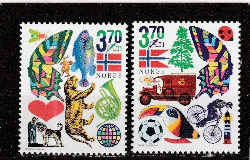 Norway Scott# 1172-1173 MNH (1997 Junior Stamp Club) | Europe - Norway ...