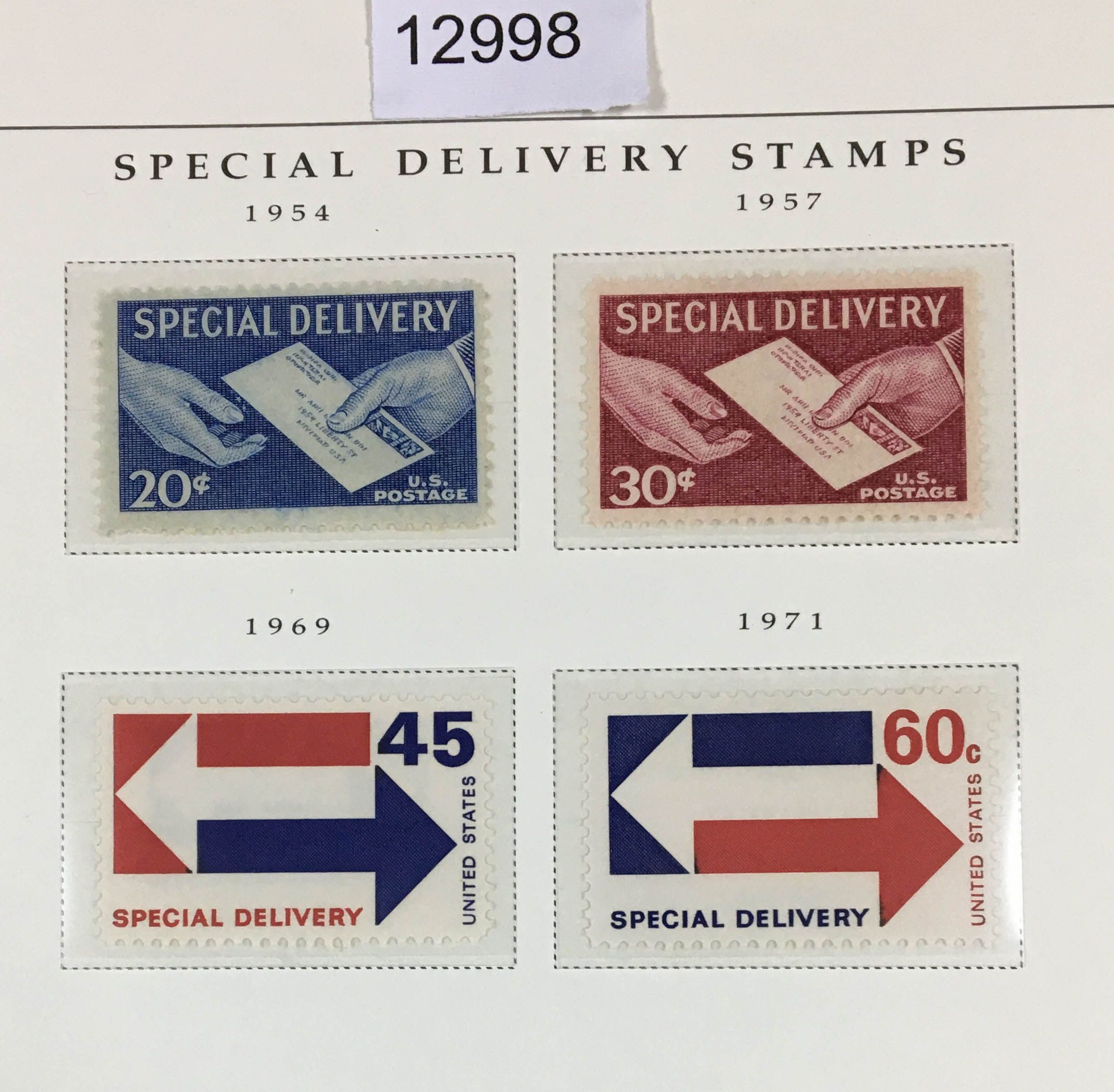 US Stamps # E20-E23 Mint OG NH Collection LOT #12998 | United States ...