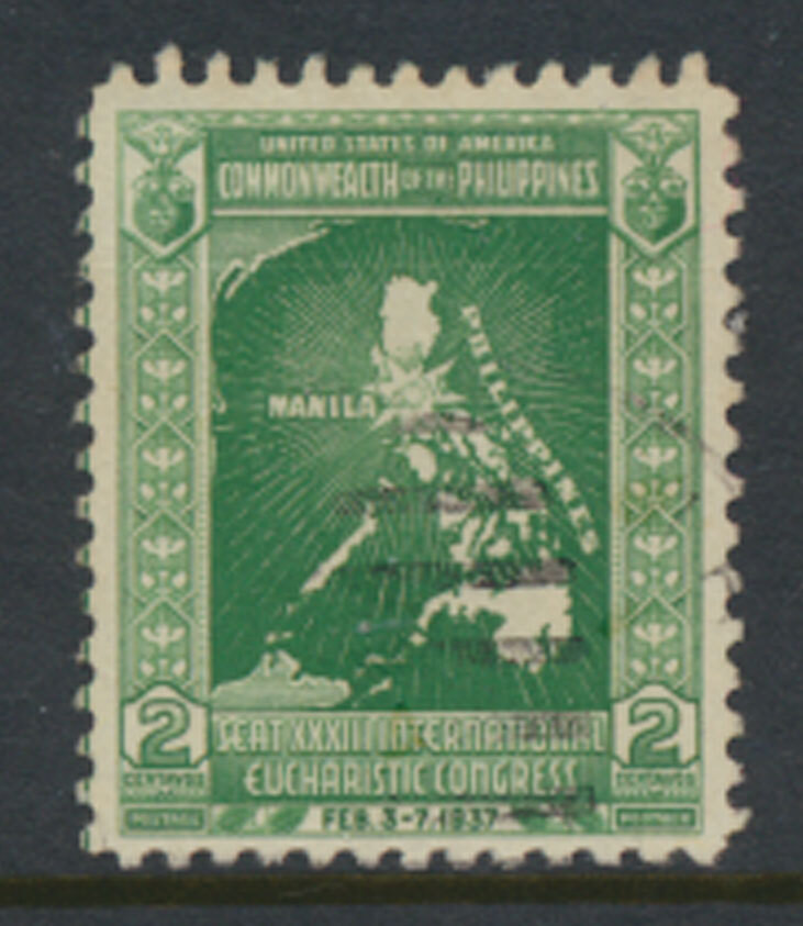 USA Philippines Sc# 425 - Used Map of Philippines see details & scans ...