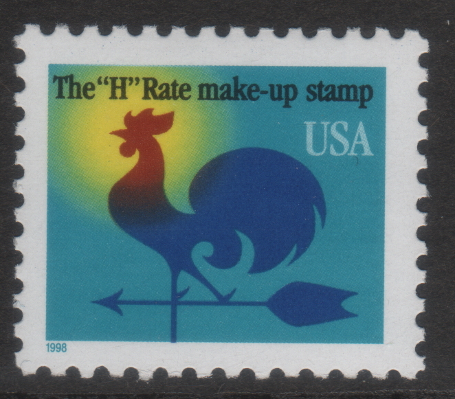 3258 H Rate Make Up Stamp | United States, General Issue Stamp / HipStamp