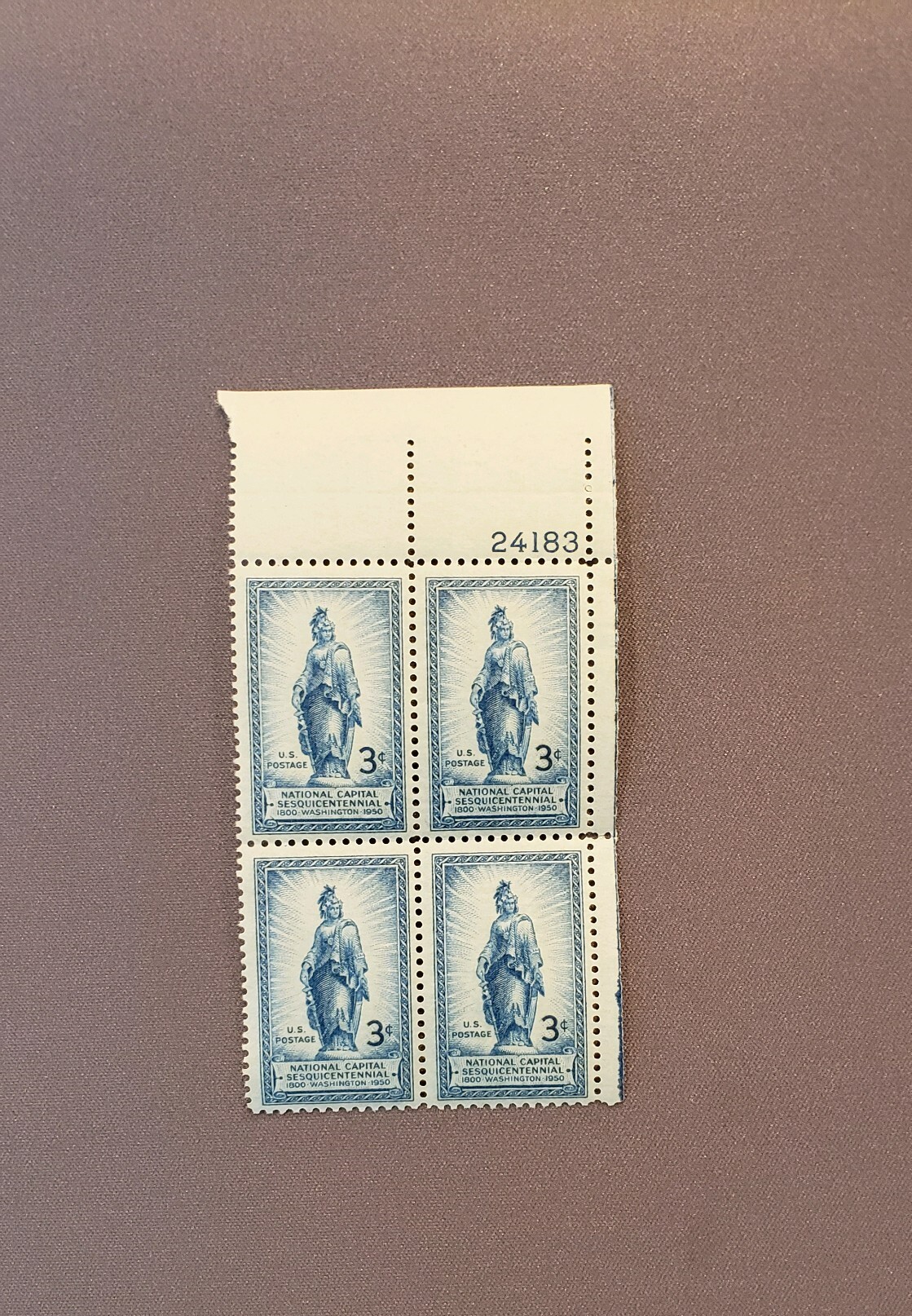 989, Statue of Freedom, Plate Block UR, Mint OGNH, CV $2.00 | United ...