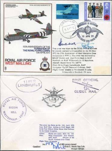 SC33e RAF West Malling 60th Ann Signed by Pilot and Navigator (A ...