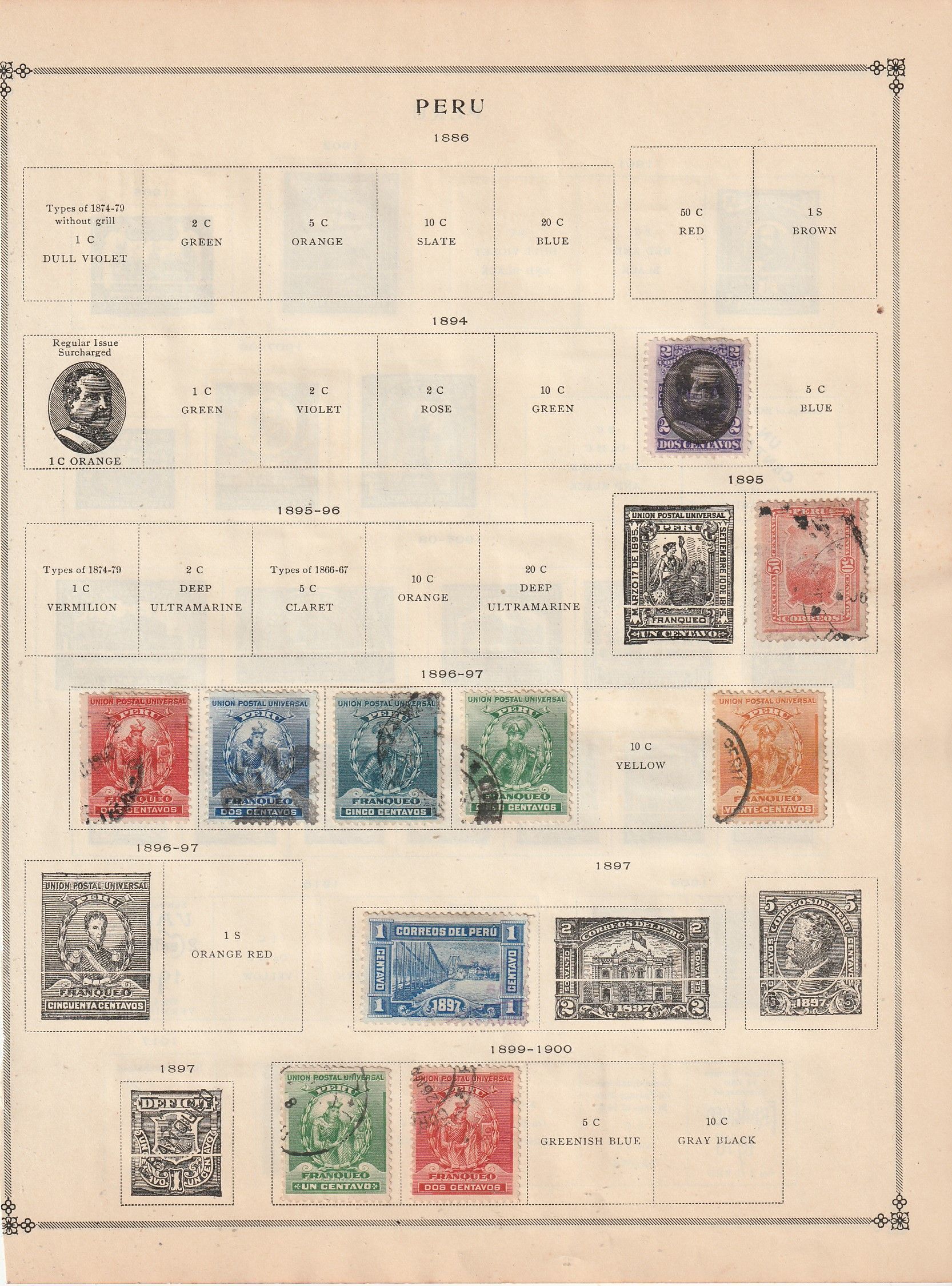 Peru Collection - 12 Scans, All the stamps are in the scans. | Central ...