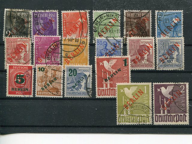 Germany Red Overprint Used, High Values expertized Lakeshore ...