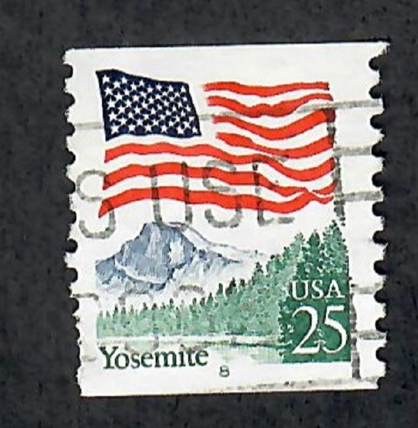 US #2280a Yosemite Flag Used PNC Single prephosphor plate #8 | United ...