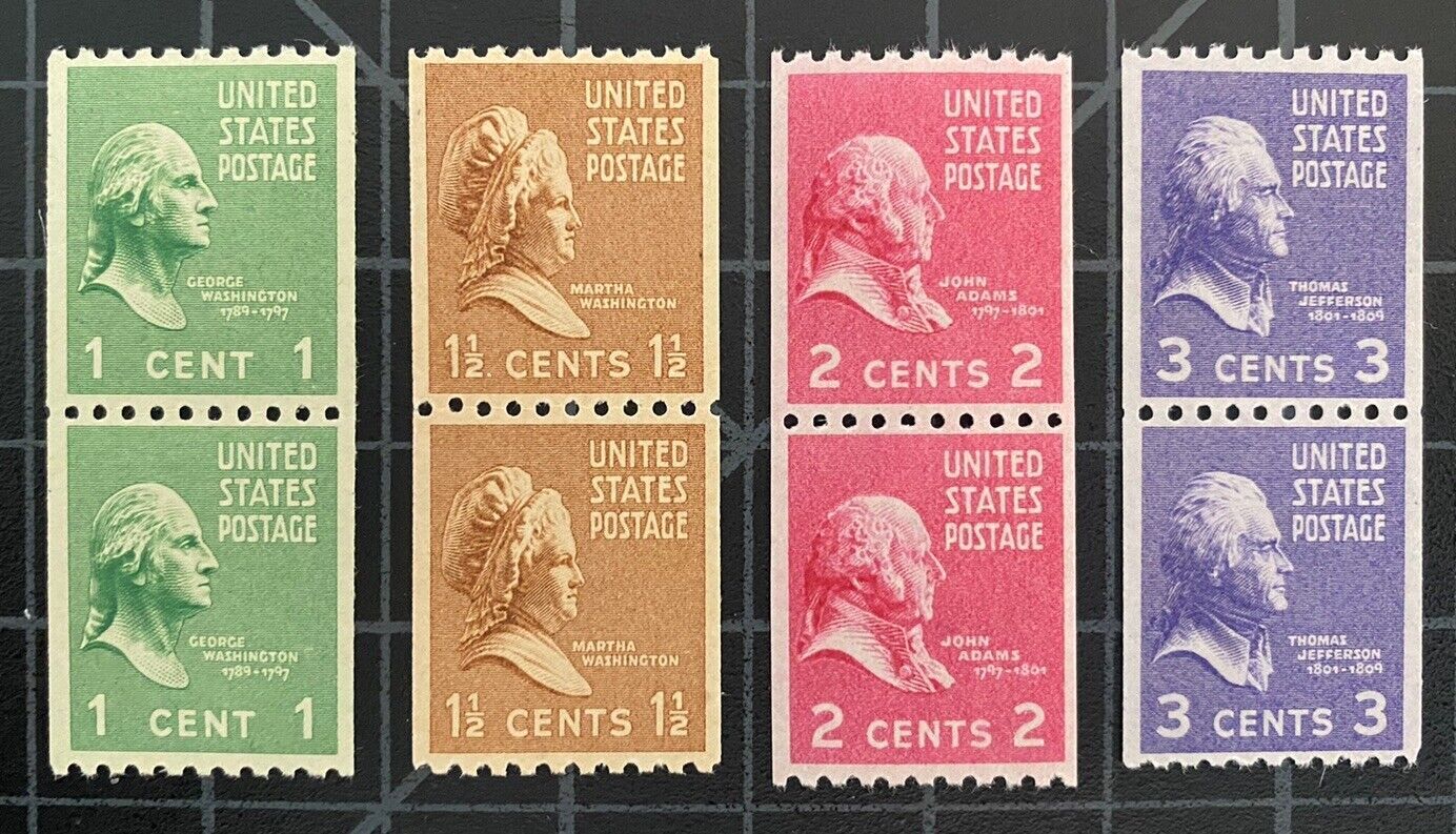 US Stamps - SC# 839 - 851 - MNH - Coil Pair - SCV = $72.00 | United ...