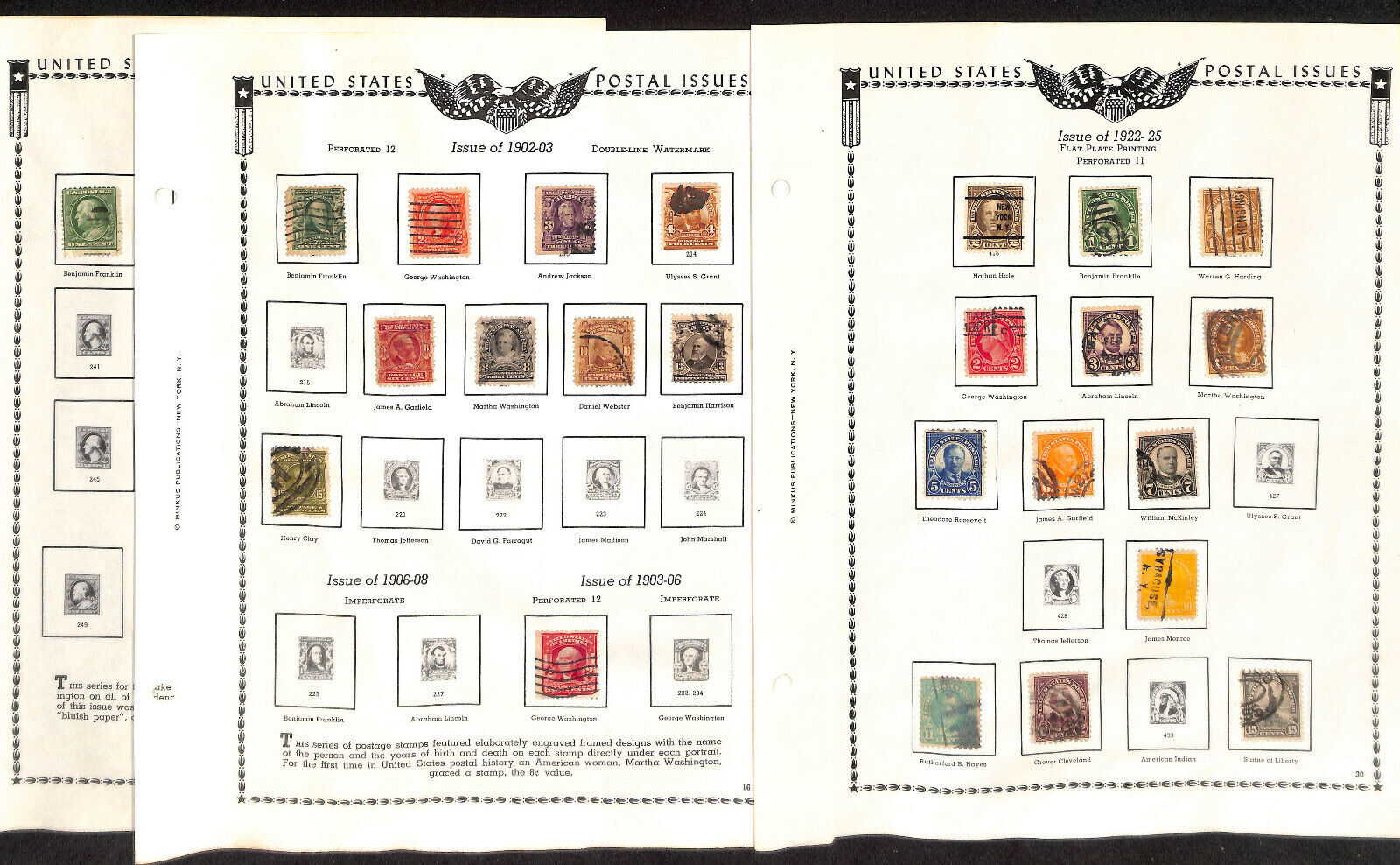 United States Stamp Collection in Minkus All American Album, 1847-1961 ...