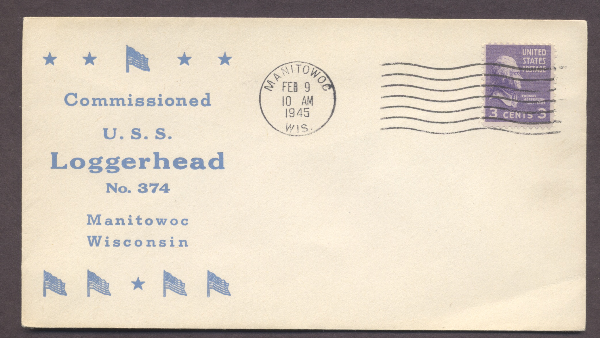 US NAVY DIESEL SUBMARINE USS LOGGERHEAD SS-374 - DUSOLD CACHET ...