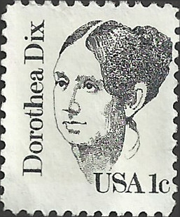 # 1844d Used Line Perf.10.9 Large Block Tagging Dorothea DIX | United ...