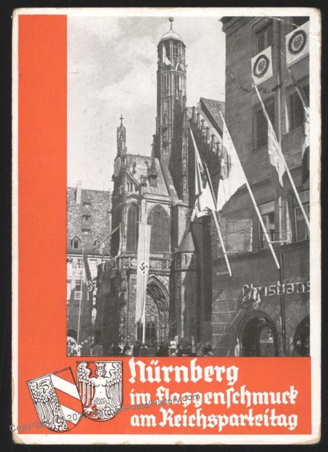 3rd Reich Germany Reichsparteitag 1935 Propaganda Card Nuremberg Rally ...