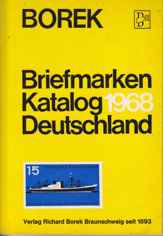 Borek Briefmarken Katalog Deutschland 1968, used. | Publications ...