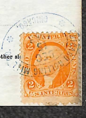 USA R15C Revenue Stamp TWO Weeks Notice Chicago Rolling Mills CO ...