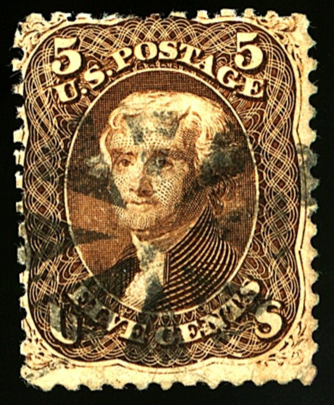 U.S. #76 Used Fancy Cancel | United States, General Issue Stamp / HipStamp