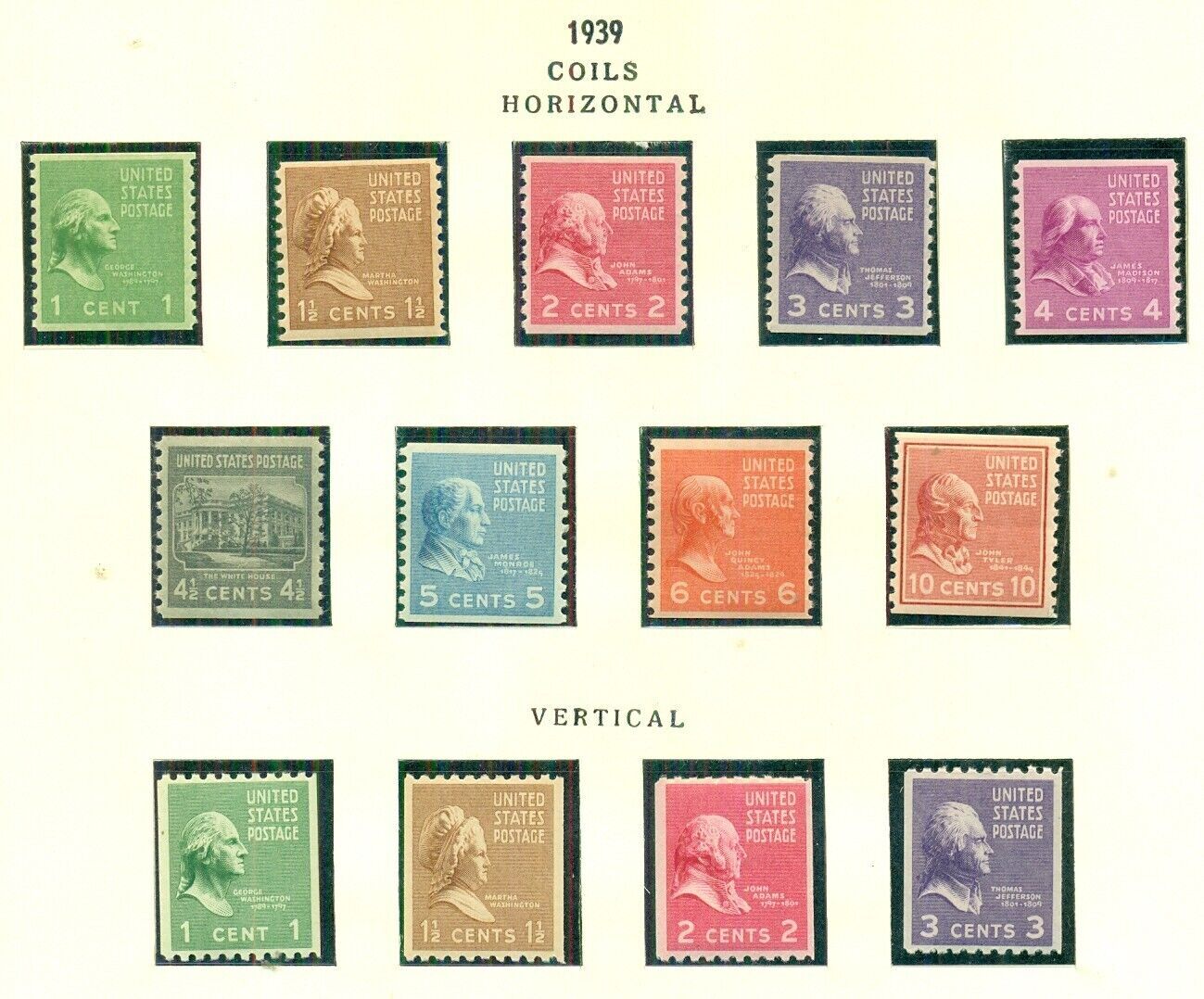 US #803-34, 839-51, Complete PREXIE set, ½¢ - $5, incl. Coils LH, VF ...