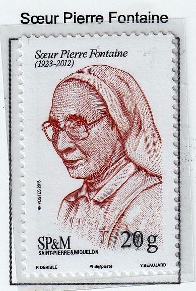 SPM , St. Pierre et Miquelon 2016 - Sister Pierre Fontaine - MNH # 1037 ...