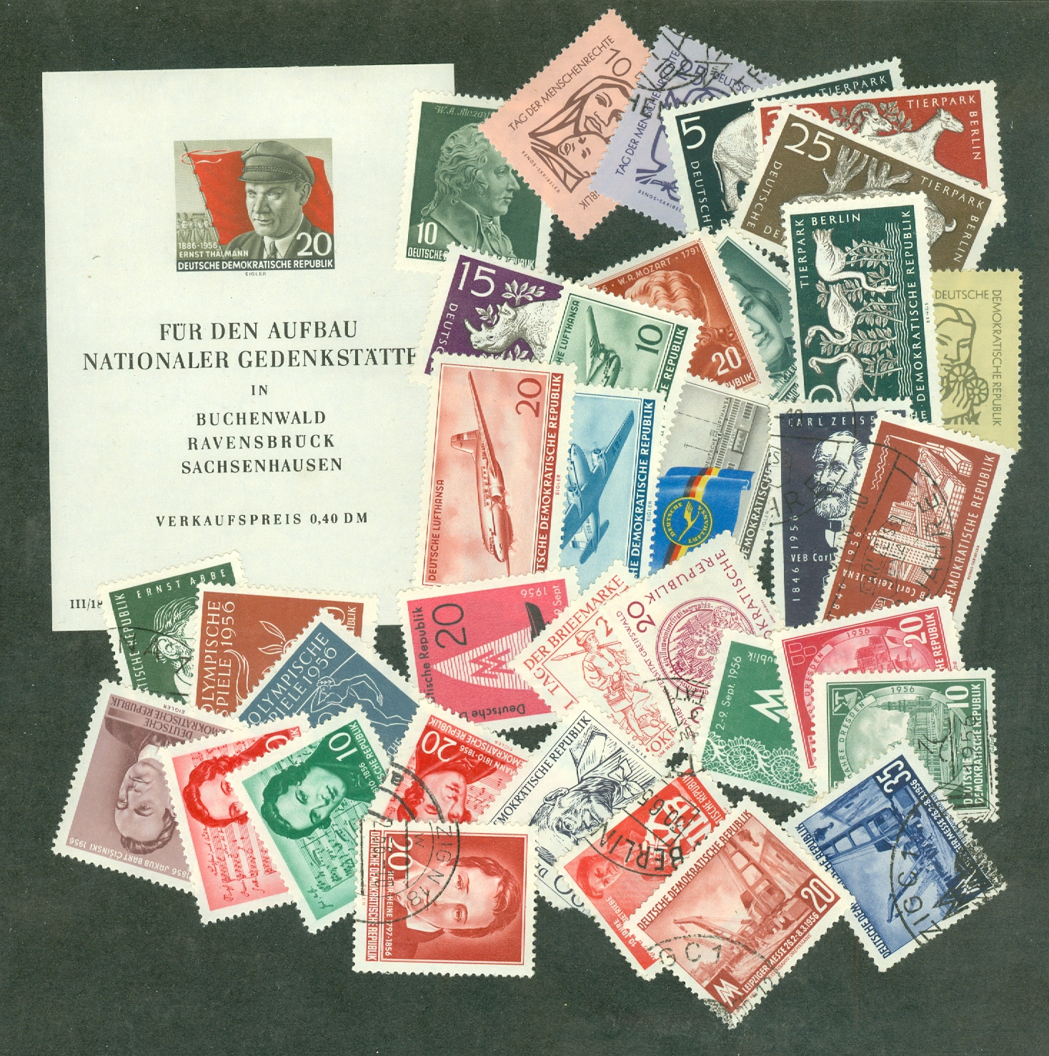 selection Germany DDR 1956 mostly complete CV $26 | Europe - Germany ...