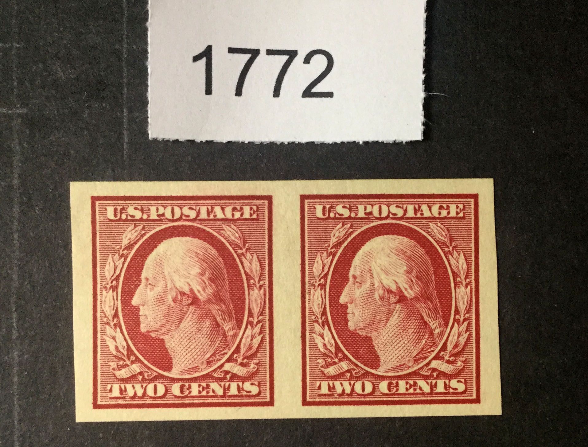US Stamps #344 Imperf Pair Mint OG H XF LOT #1772 | United States ...