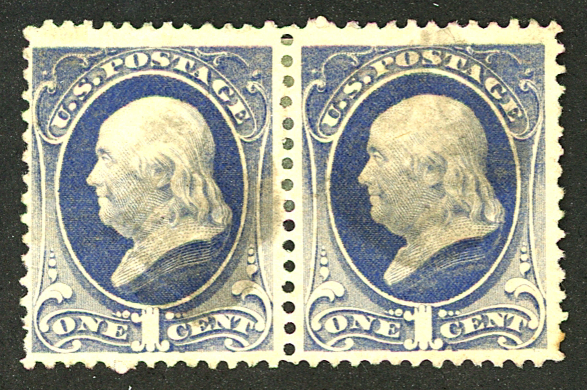 U.S. #206 Used Pair Light Cancel | United States, General Issue Stamp ...