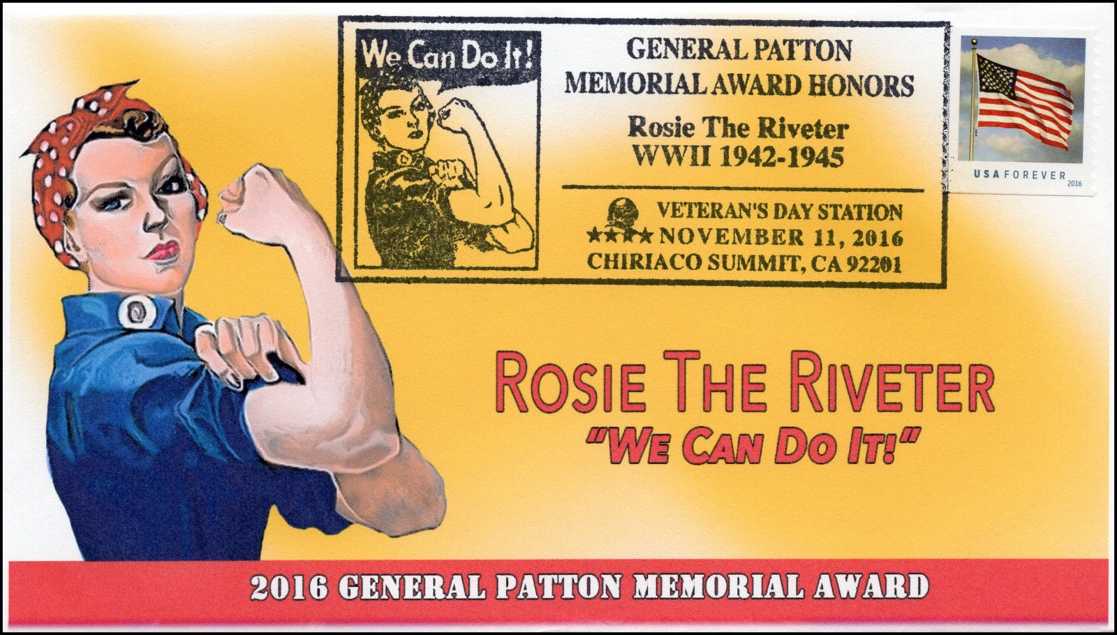 2016, 16-378, Rosie The Riveter, Chiriaco Summit CA, WW II | United ...