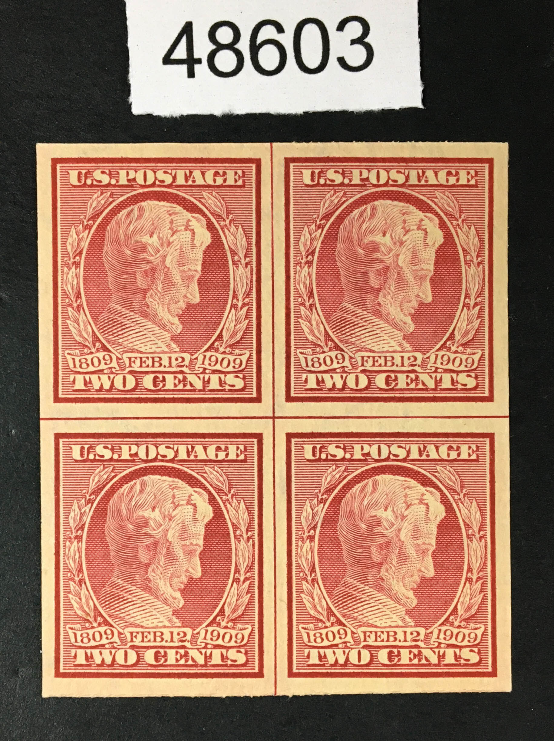 US Stamps # 368 Center Line Block Mint OG LH $140 LOT #48603 | United ...