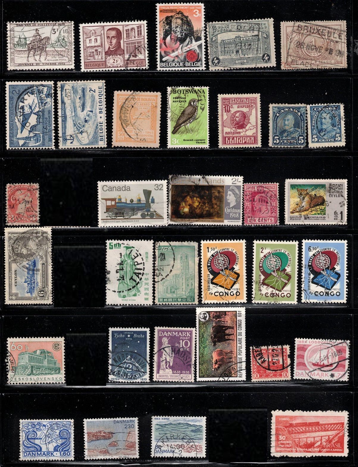 WORLDWIDE Collection Of Used Stamps - Many Countries - Possible Small ...