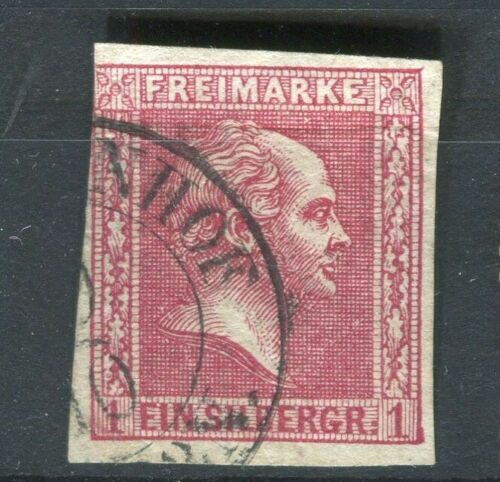 GERMANY; PRUSSIA 1850s classic Imperf issue fine used 1sg. fair ...