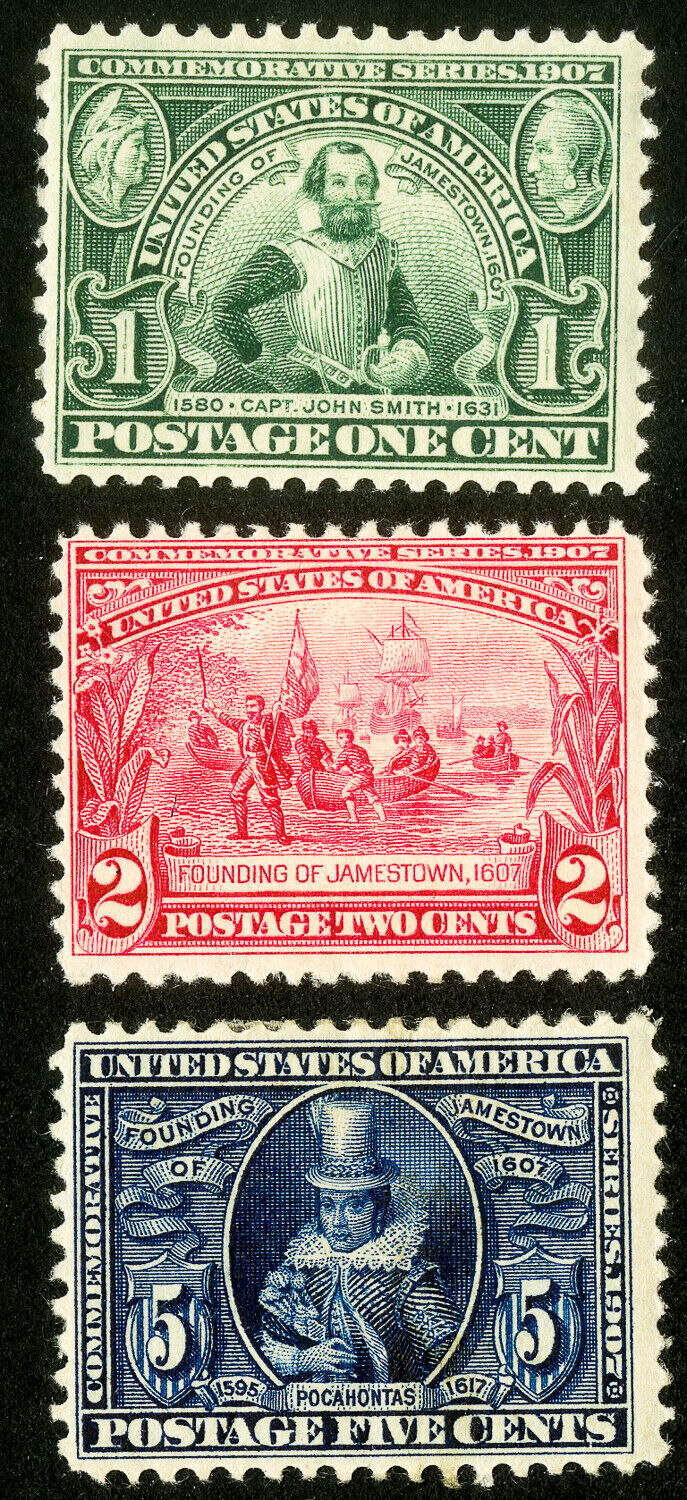 US Stamps # 328-30 MLH VF Fresh Set Scott Value $177.00 | United States ...