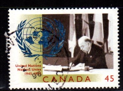 Canada - #1584 50th Anniversary of UN - Used | Canada, General Issue ...