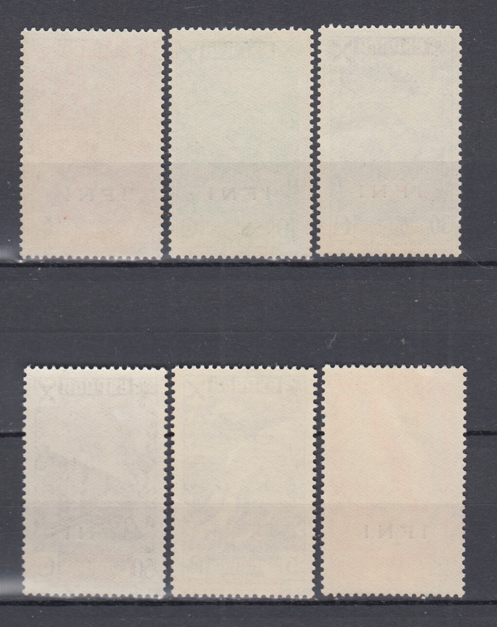 1943 Spanish Colonies Ifni Charity Post Zeppelin Full Set Edifil 7-12 ...