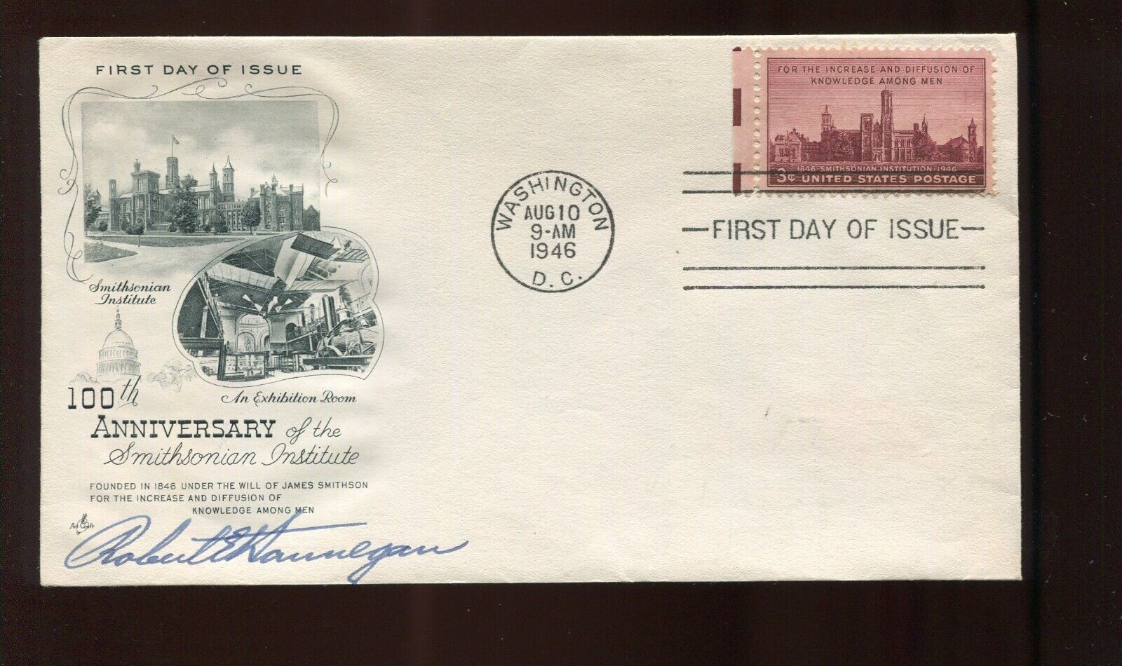 Robert E Hannegan Postmaster General & IRS Commissioner Signed Cover ...