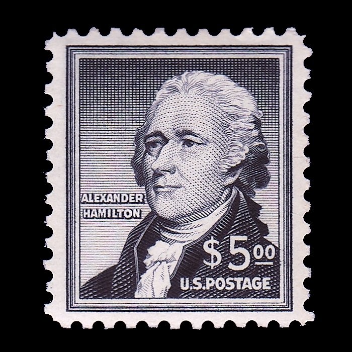 US Scott # 1053 5 Dollars USPS Alexander Hamilton, Statesman and ...