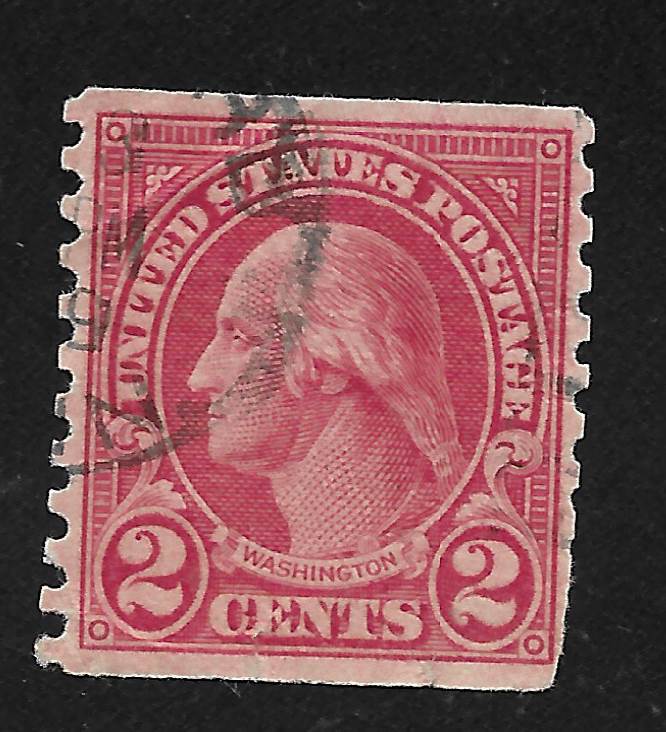 SC# 599A - (2c) - George Washington, Carmine, USED Coil, type II ...