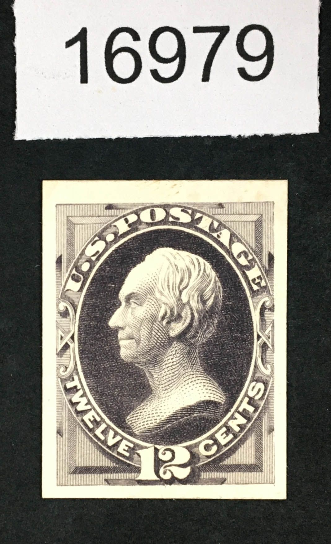 US Stamps # 162p4 Plate Proof on Card VF $20 LOT #16979 | United States ...
