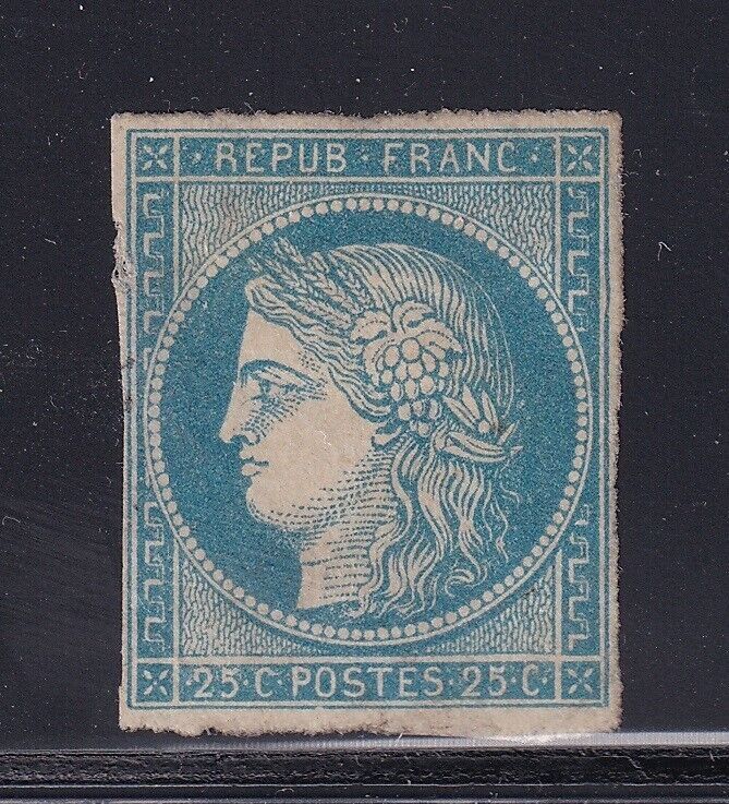 French Colonies Scott # 12 F-VF unused no gum nice color scv $ 175 see ...